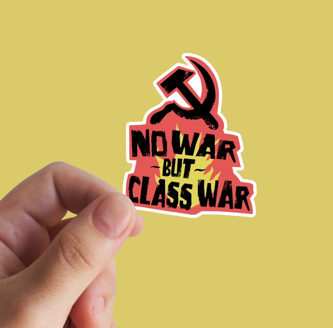 No War but Class War Sticker Anticapitalism Vinyl Stickers - Etsy