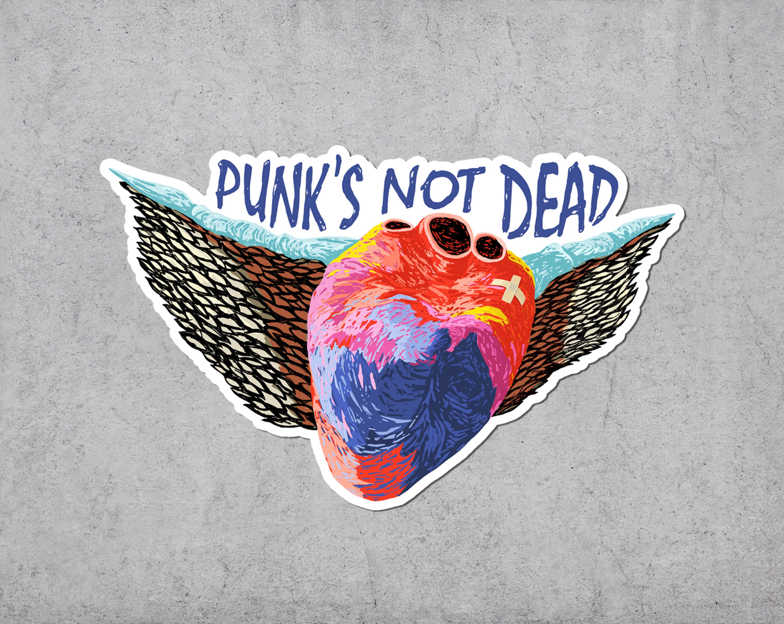 Punks Not Dead Sticker Punk Anarchist Rock Anti | Etsy