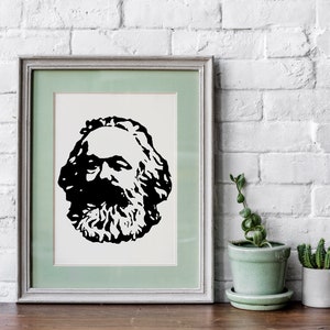Karl Marx Art Print, Socialism, Karl Marx, Anti Capitalism,marxist ...