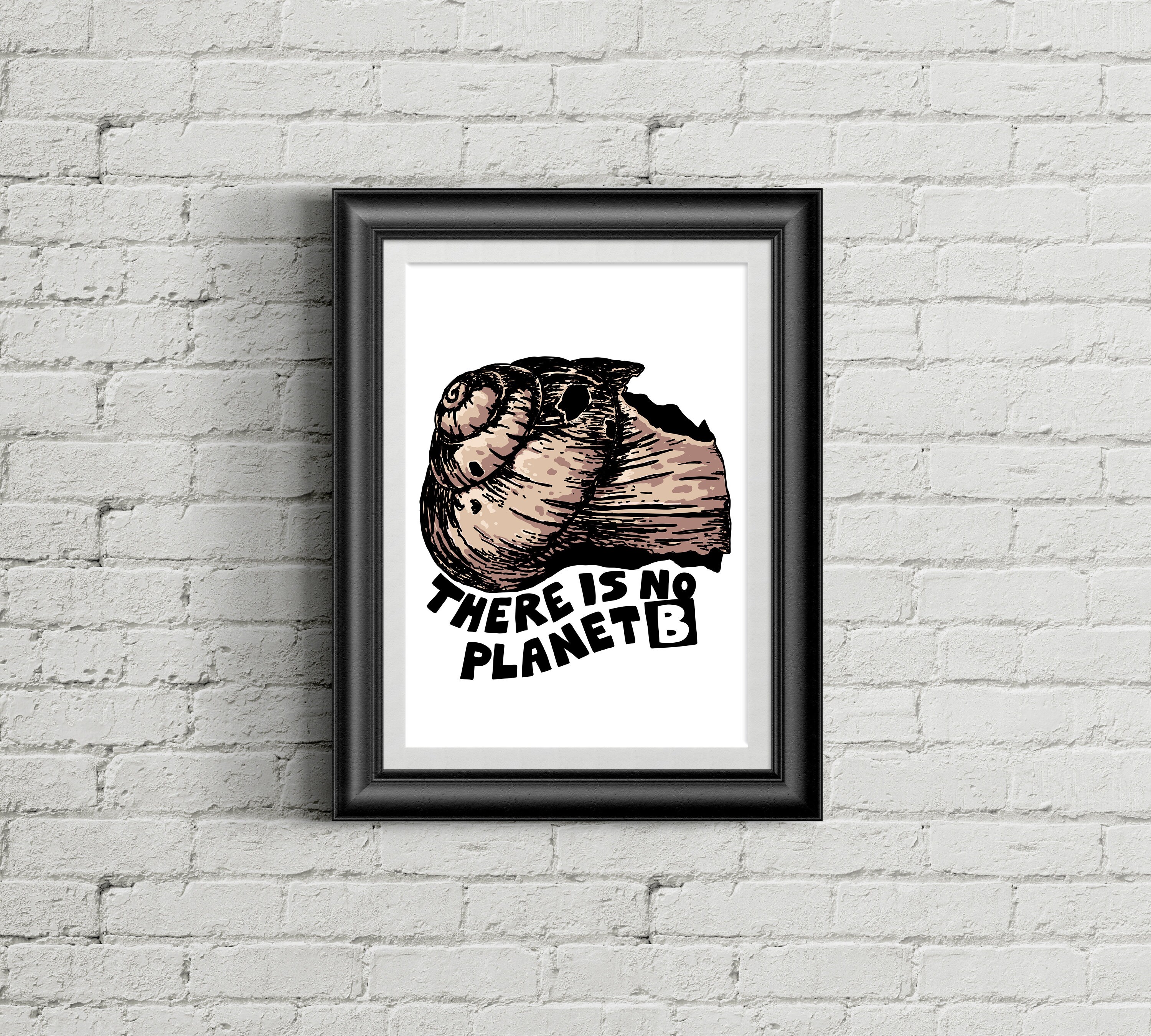 No Planet B Print Ecology Poster Climate Leftist - Etsy
