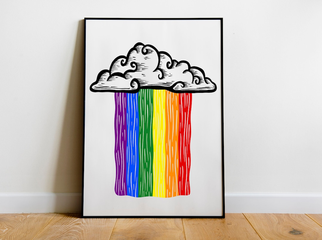 Lgbt Cloud Poster, Leftist, Pride, Anti Capitalism, Lgbtq, Queer ...