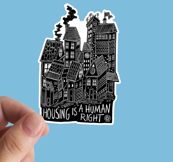 Stickers, Labels & Tags Paper Anti-capitalist stickers Housing rights ...