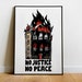 No Justice No Peace Print, Anticapitalism, Leftist, Anarchy, Poster ...