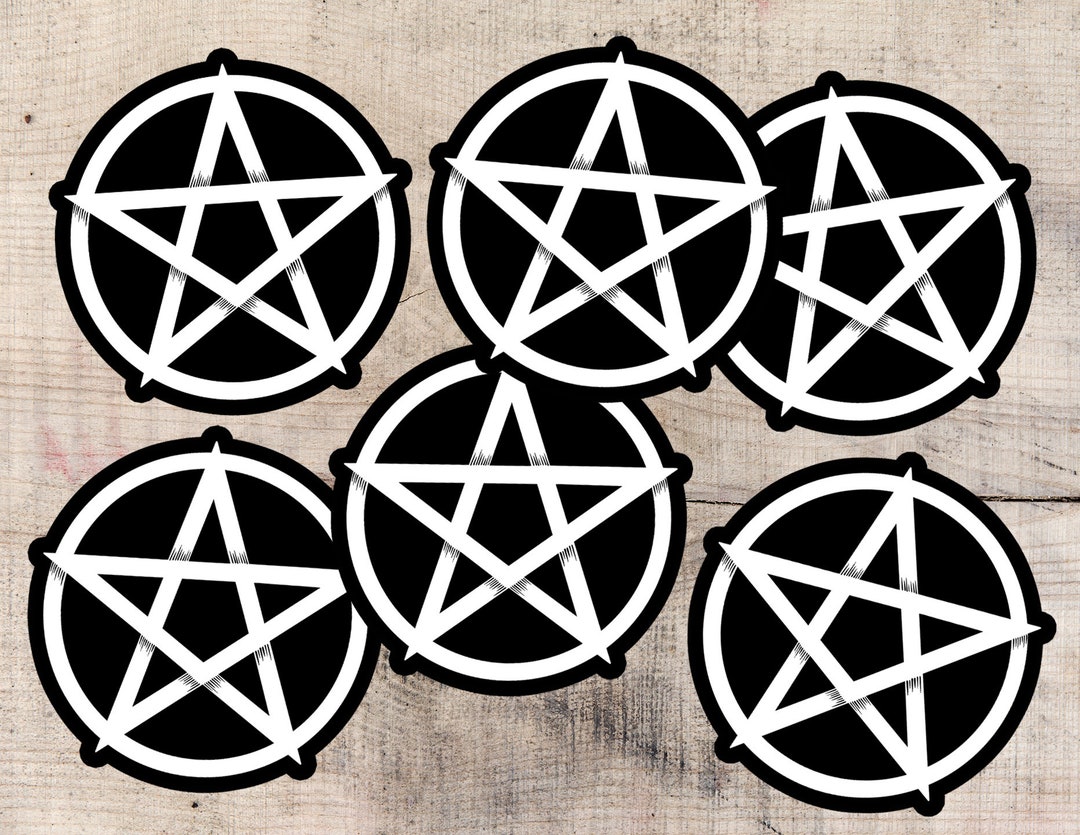 Pentagram Sticker Pack, Coupon, Bundle, Pentagram Sticker, Witch, Magic ...