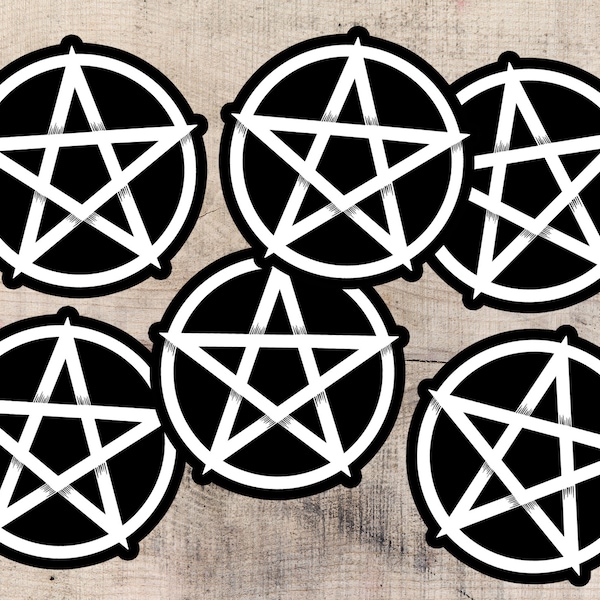 Pentagram Stickers - Etsy