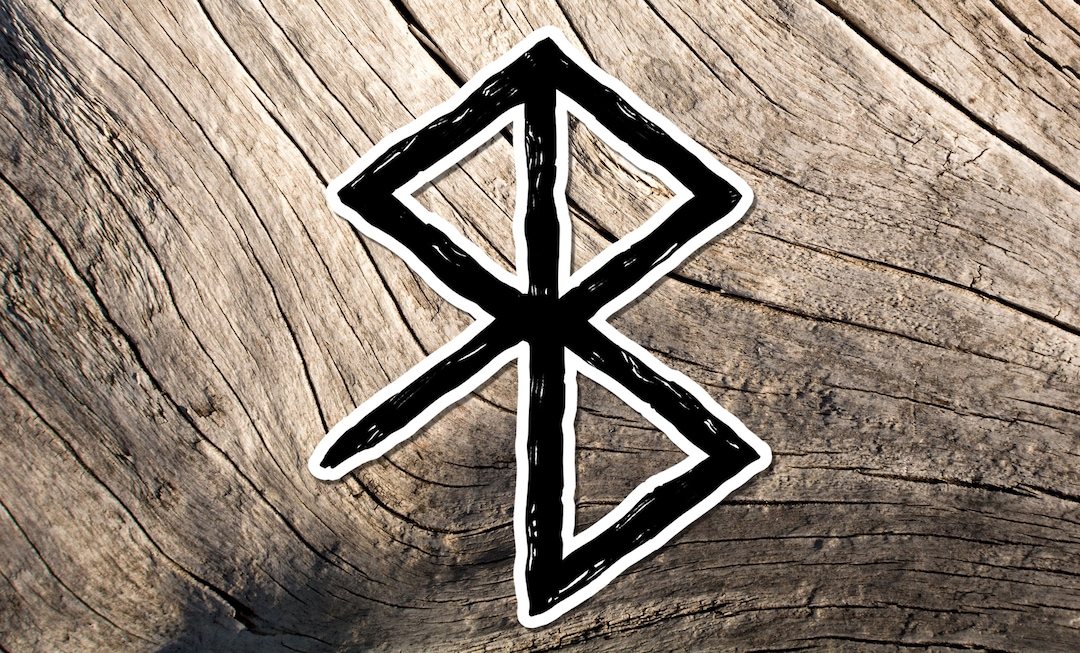 Peace Rune Sticker, Viking Rune, Good Vibes, Vinyl Sticker, Decals ...