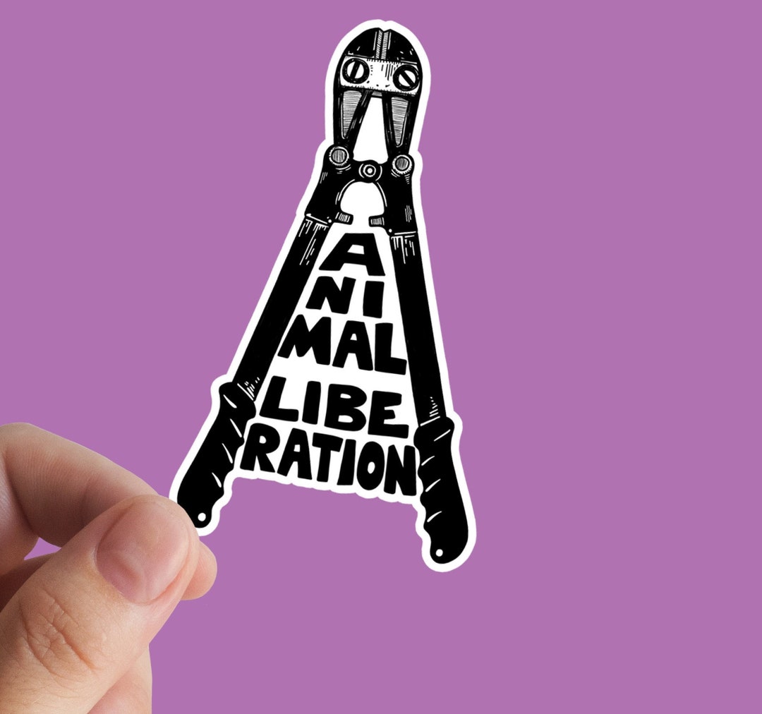 Animal Liberation Sticker, Vegan, Vegetarian, Rights, Activist, Friends ...