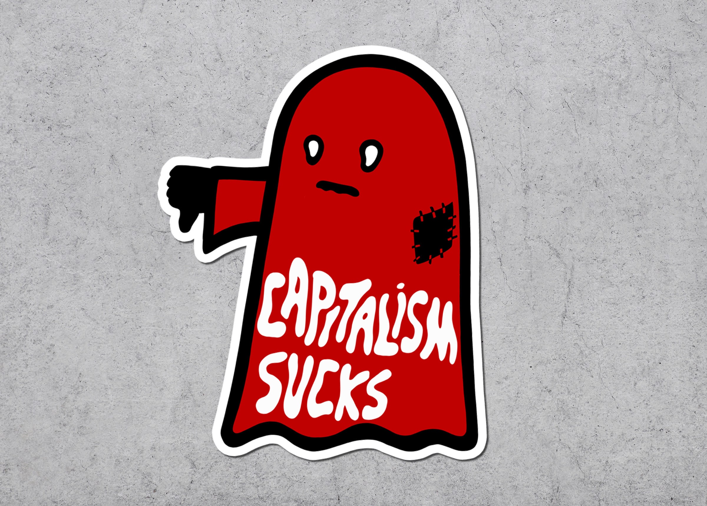 Capitalism Sucks Sticker Vinyl Sticker Marxism Anti - Etsy