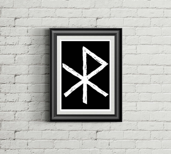 Love Rune Poster Viking Print Friendship Rune Poster - Etsy
