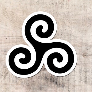 Celtic Triskelion Sticker, Triskelion, Vinyl Sticker, Decals, Magic ...