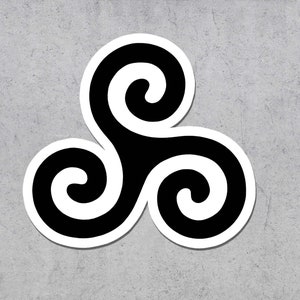 Celtic Triskelion Sticker, Triskelion, Vinyl Sticker, Decals, Magic ...