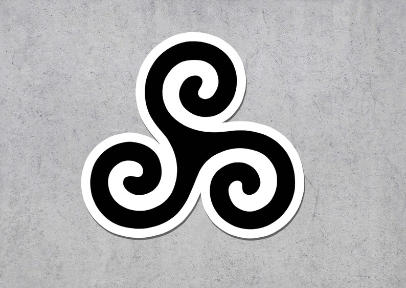 Celtic Triskelion Sticker Triskelion Vinyl Sticker Decals - Etsy