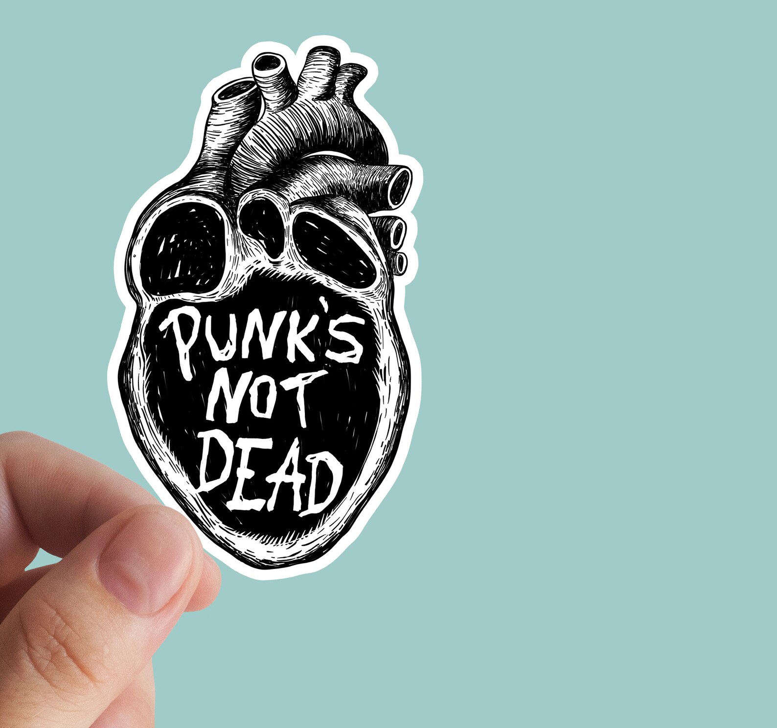 Punks Not Dead Sticker Anarchy Punk Anarchist Rock - Etsy