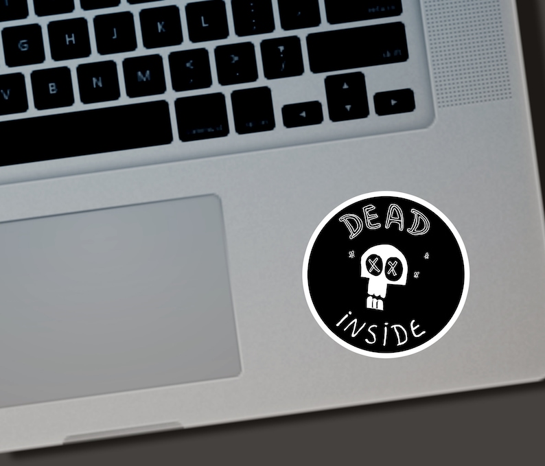Dead Inside Sticker Skull Sticker Goth Heavy Metal Punk | Etsy