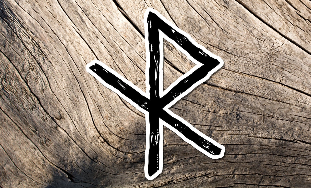 Safe Travel Rune Sticker, Viking Rune, Good Vibes, Vinyl Sticker ...