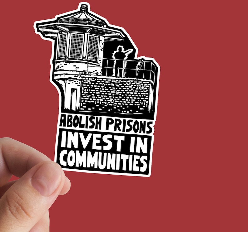 Abolish Prisons Sticker Socialist Anticapitalism | Etsy