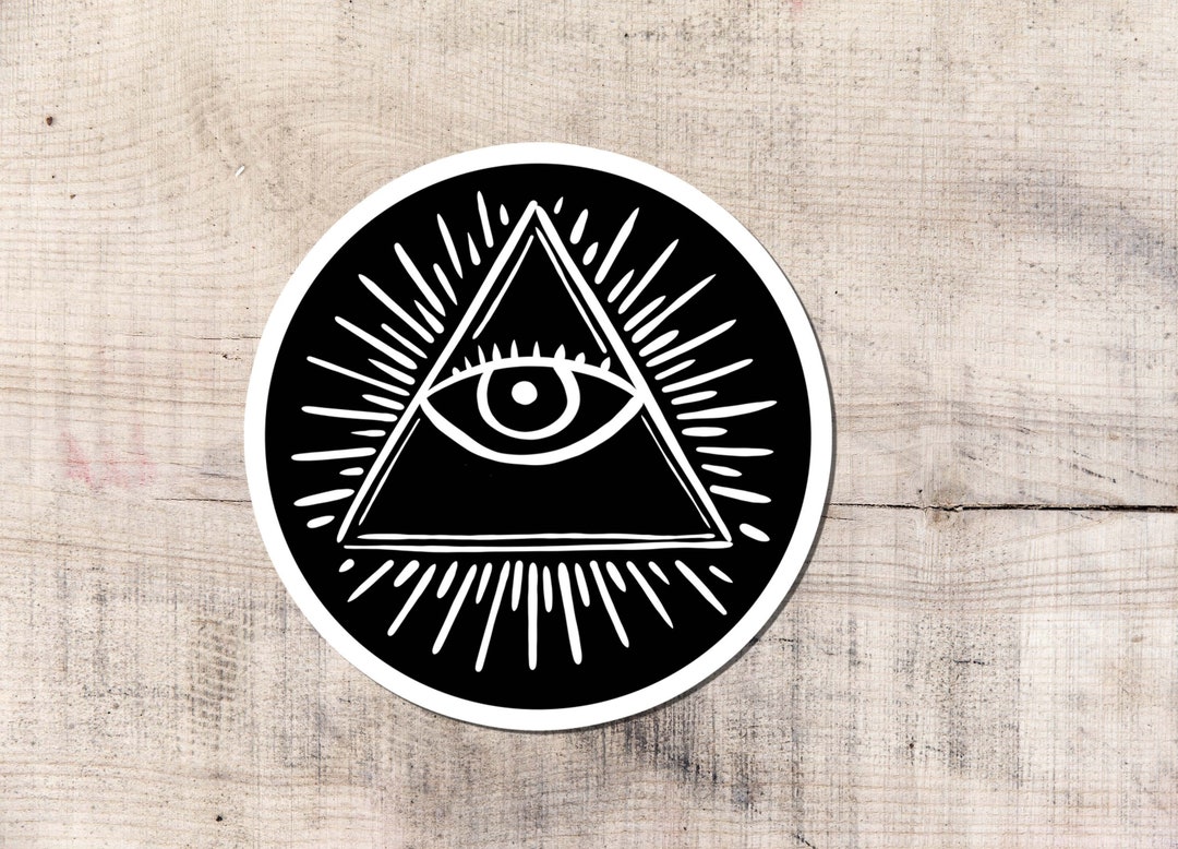 All Seeing Eye Sticker, Vinyl Sticker, Decals, Magic Symbol, Protection ...