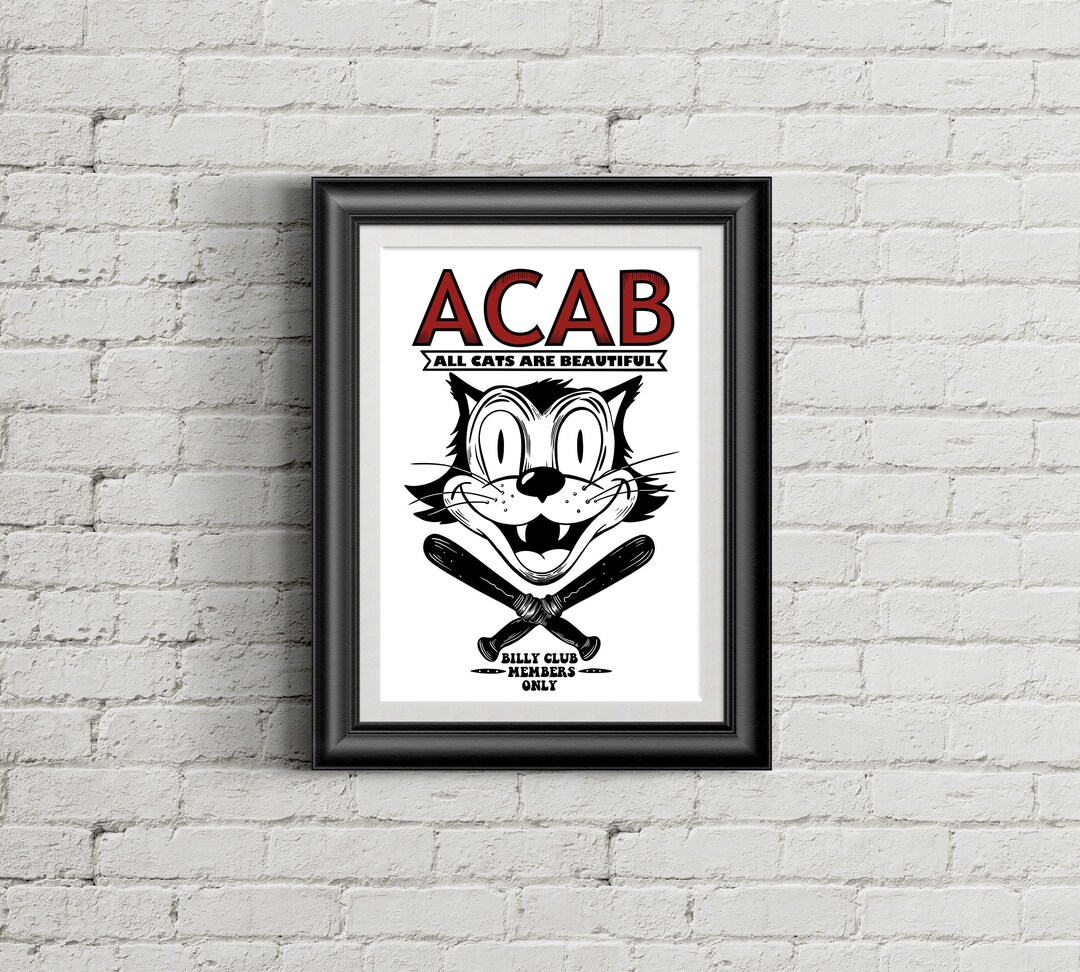 ACAB Print, Defund the Police, Art Print, Anticapitalism, Anarchy ...
