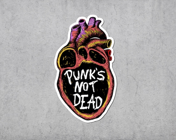 Punks Not Dead Sticker Anarchy Punk Anarchist | Etsy