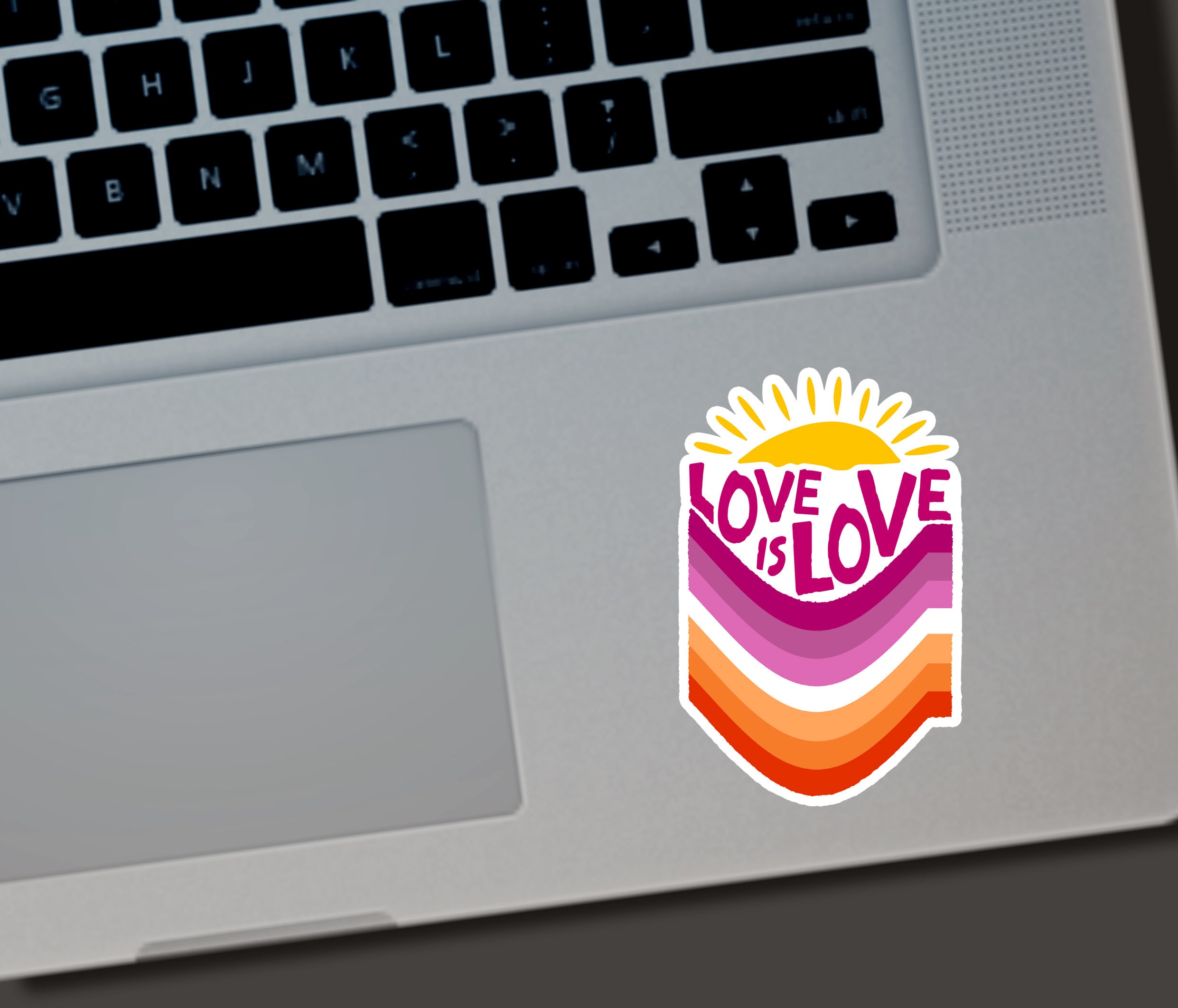 Lesbian Flag Sticker Pride Sticker Love T For Her Love Etsy