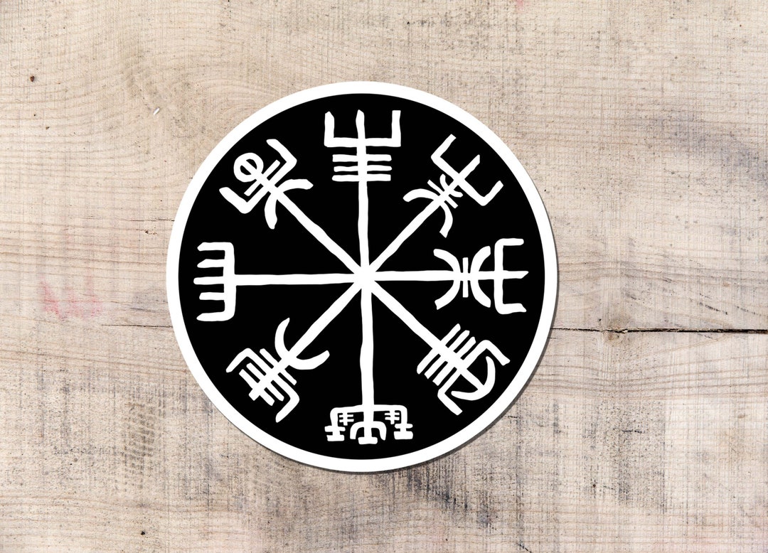 Viking Compass Sticker, Viking, Rune, Vinyl Sticker, Decals ...