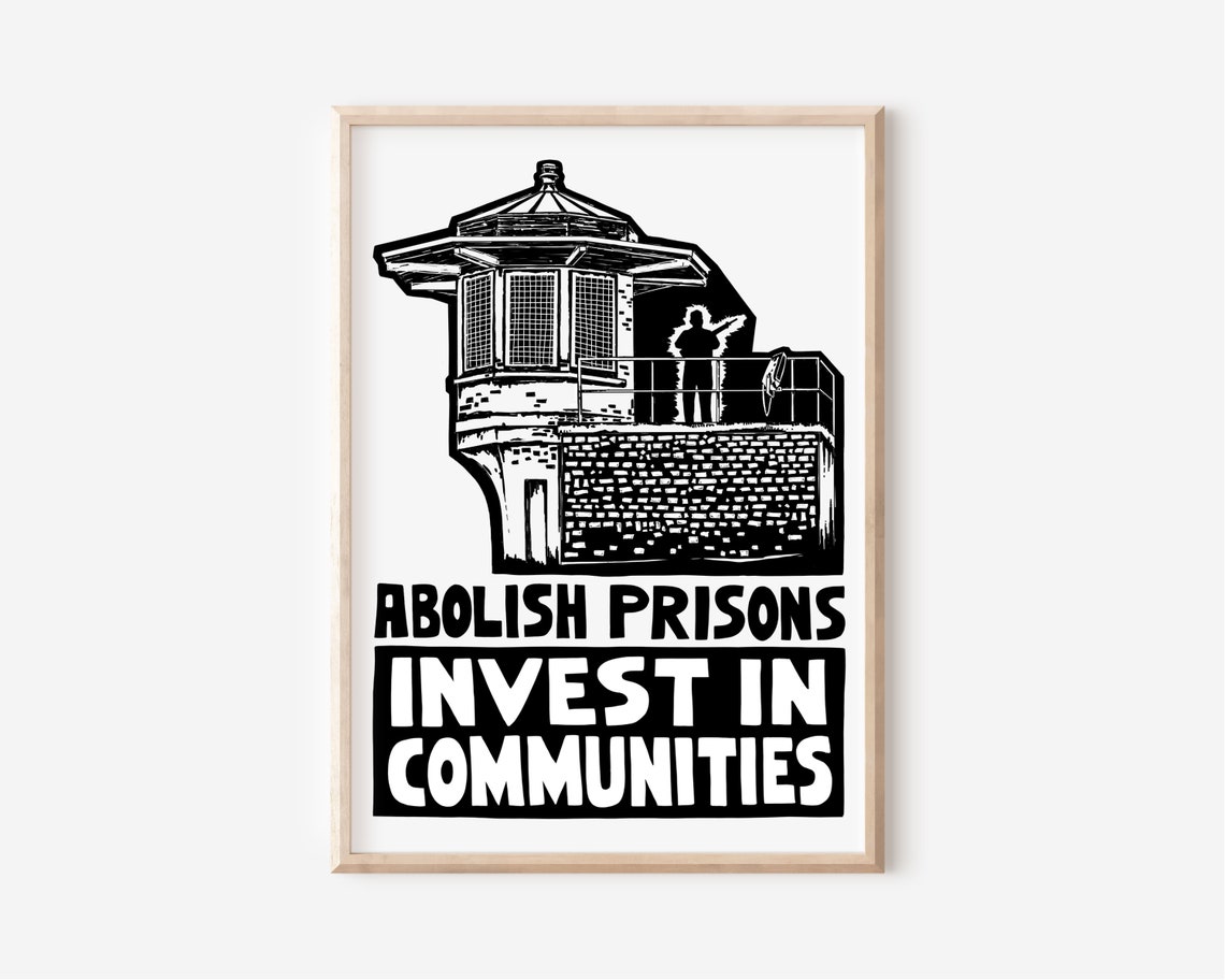 Abolish Prisons Poster Socialism Resist Poster ACAB | Etsy