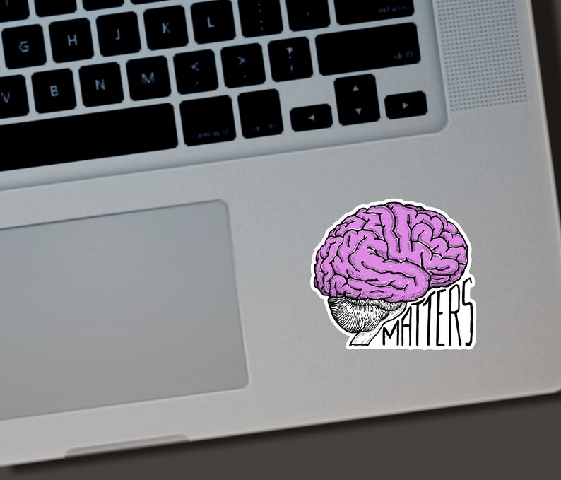 Brain Sticker, Psychedelic, Brain Matters, Stoner, Laptop Stickers ...