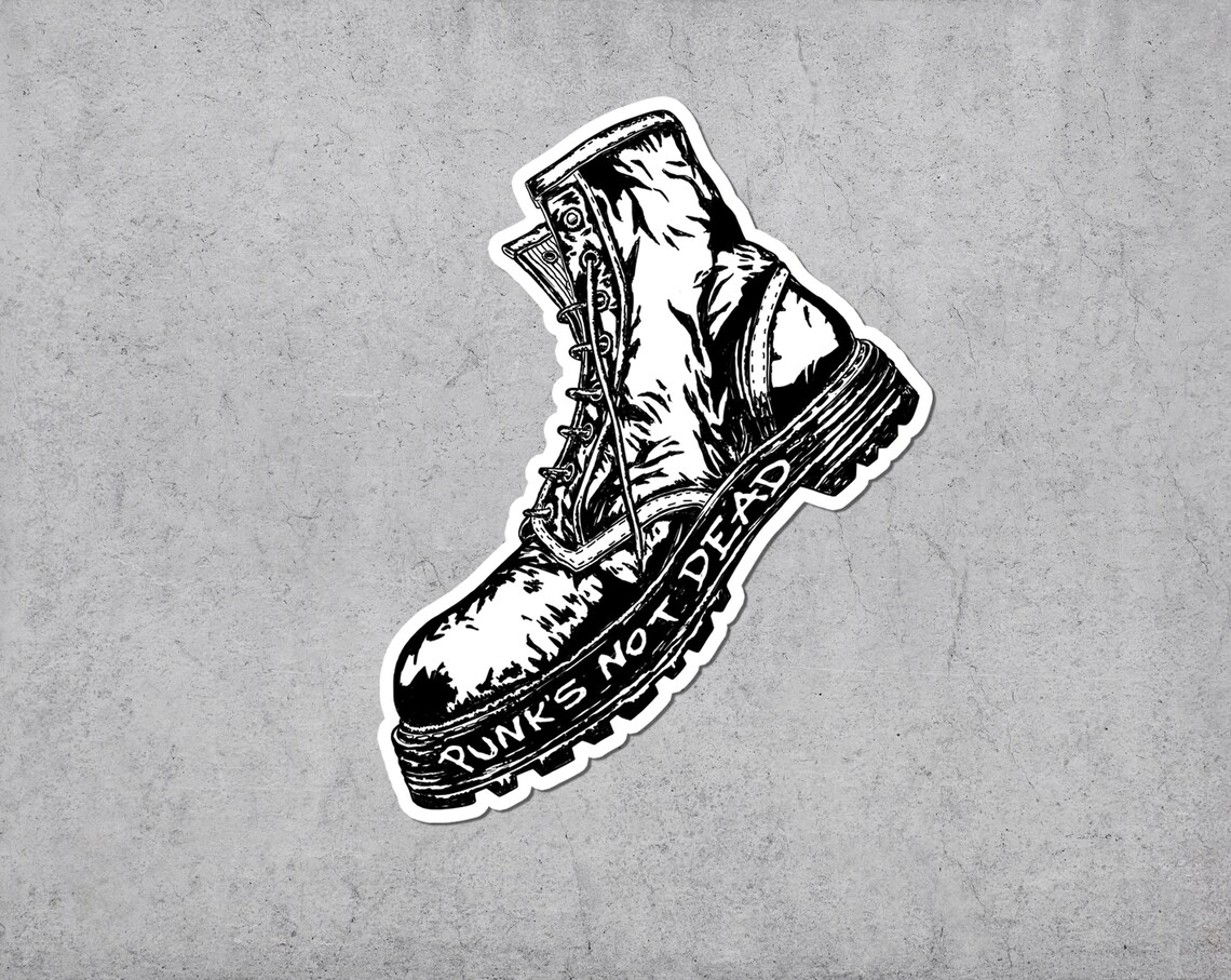 Punks Not Dead Sticker Anarchist Vinyl Stickers Punk - Etsy