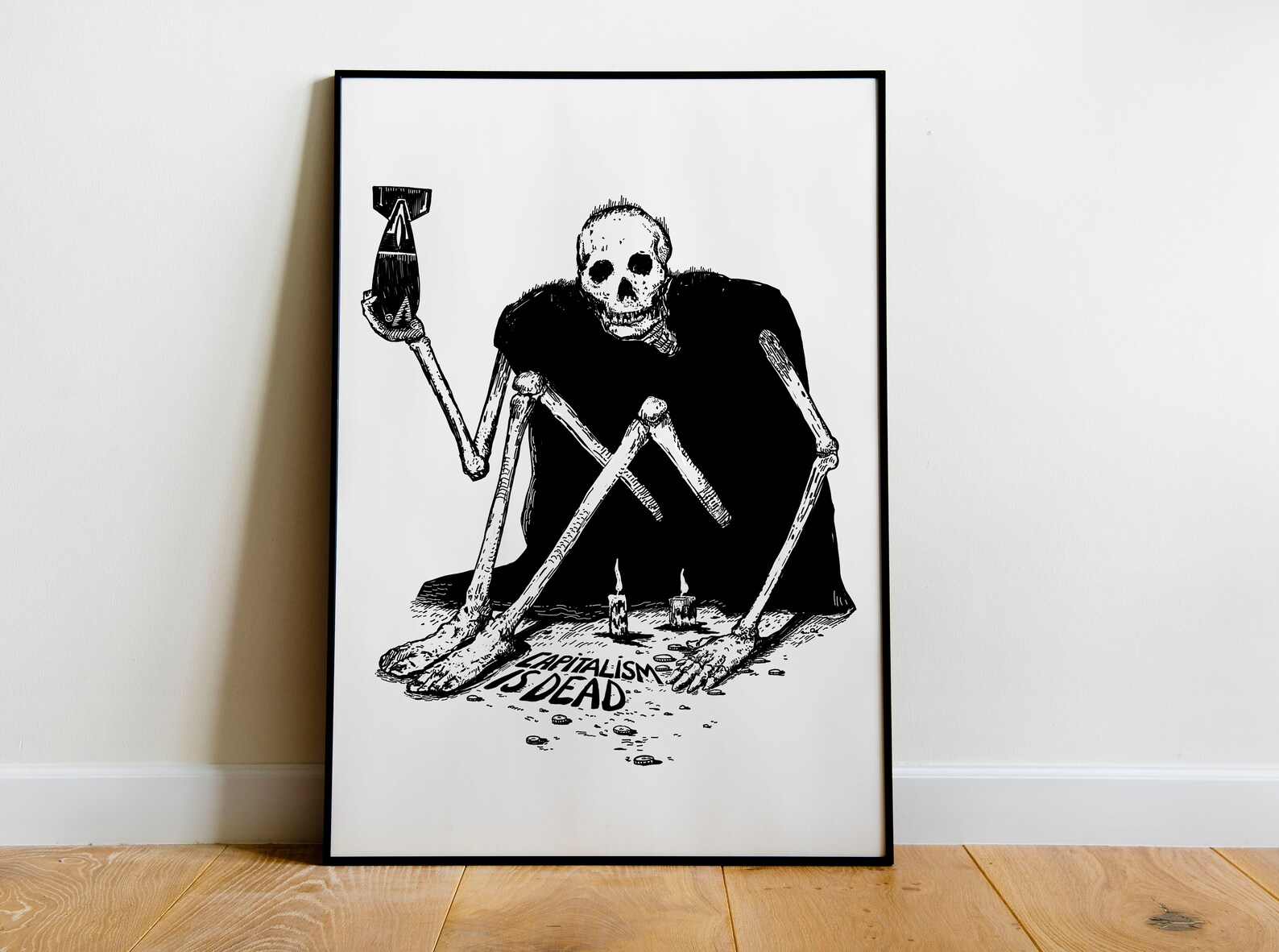 Capitalism is Dead Print Communism Resist Marxism Anarchy - Etsy