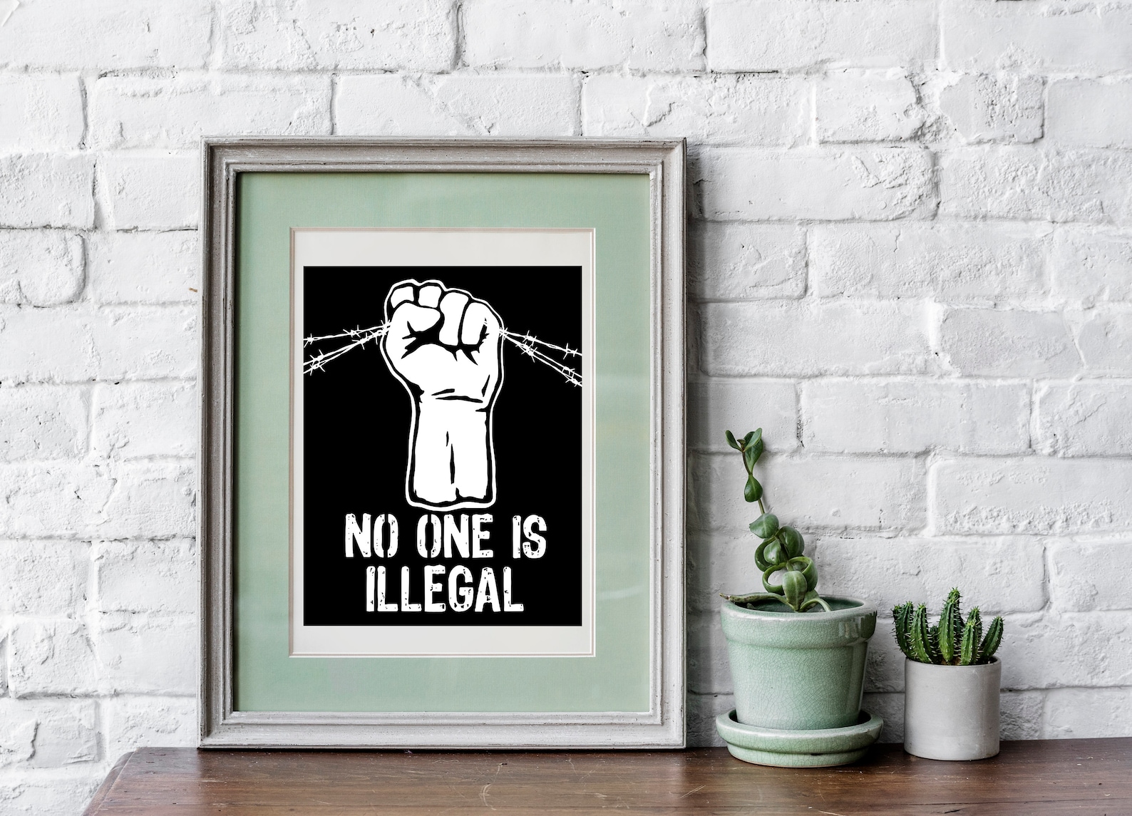 No One is Illegal Print, Socialism, Marxist, Indigenous People, Anti ...