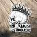 Abolish Monarchy Sticker, Anarchy, Socialism, Anarchist, Marxism, Anti ...