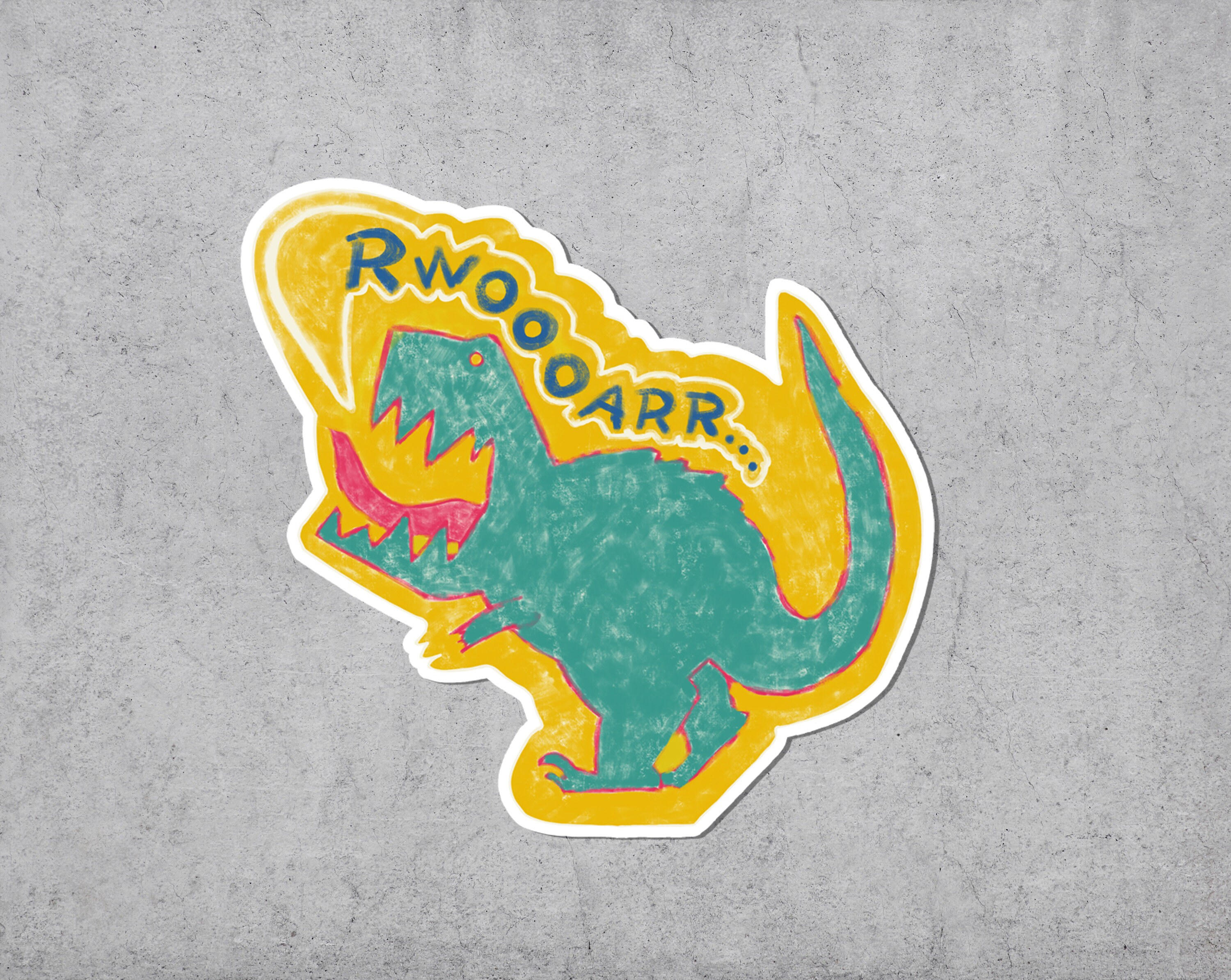 Cute Dino Sticker T Rex Sticker Jurassic Park Sticker - Etsy
