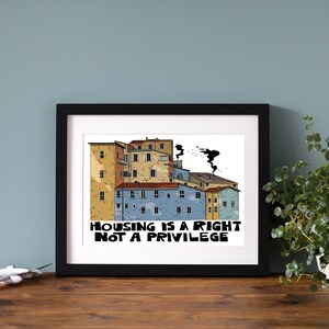 Housing is A Right Print, Socialism, Rights, Leftist, Poster, Prints ...