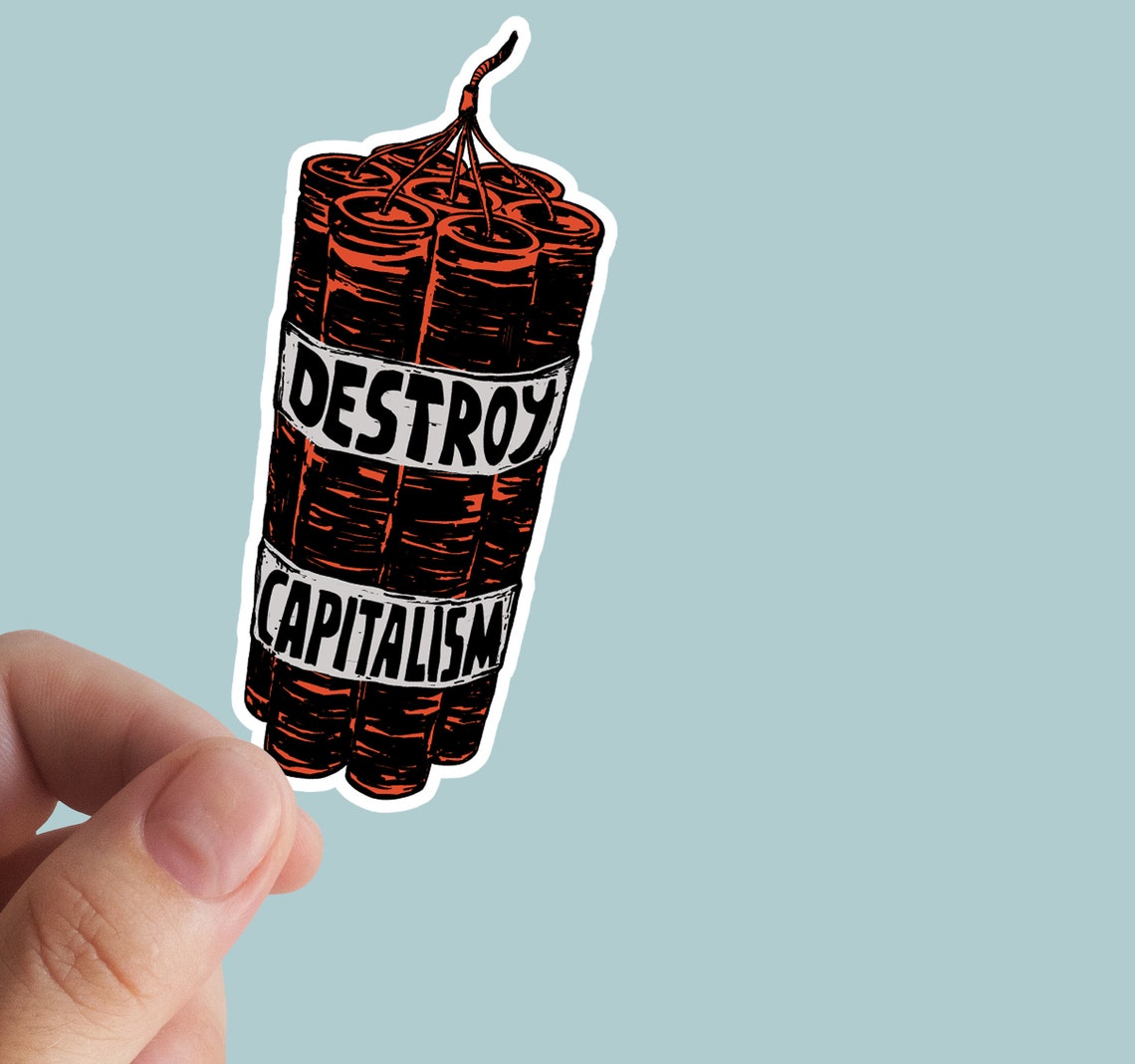 Destroy Capitalism Sticker Socialism Vinyl Stickers - Etsy France