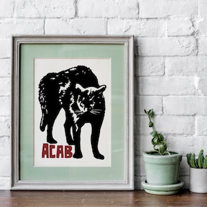 ACAB Print, Poster, Defund the Police, Communist, Art Print ...