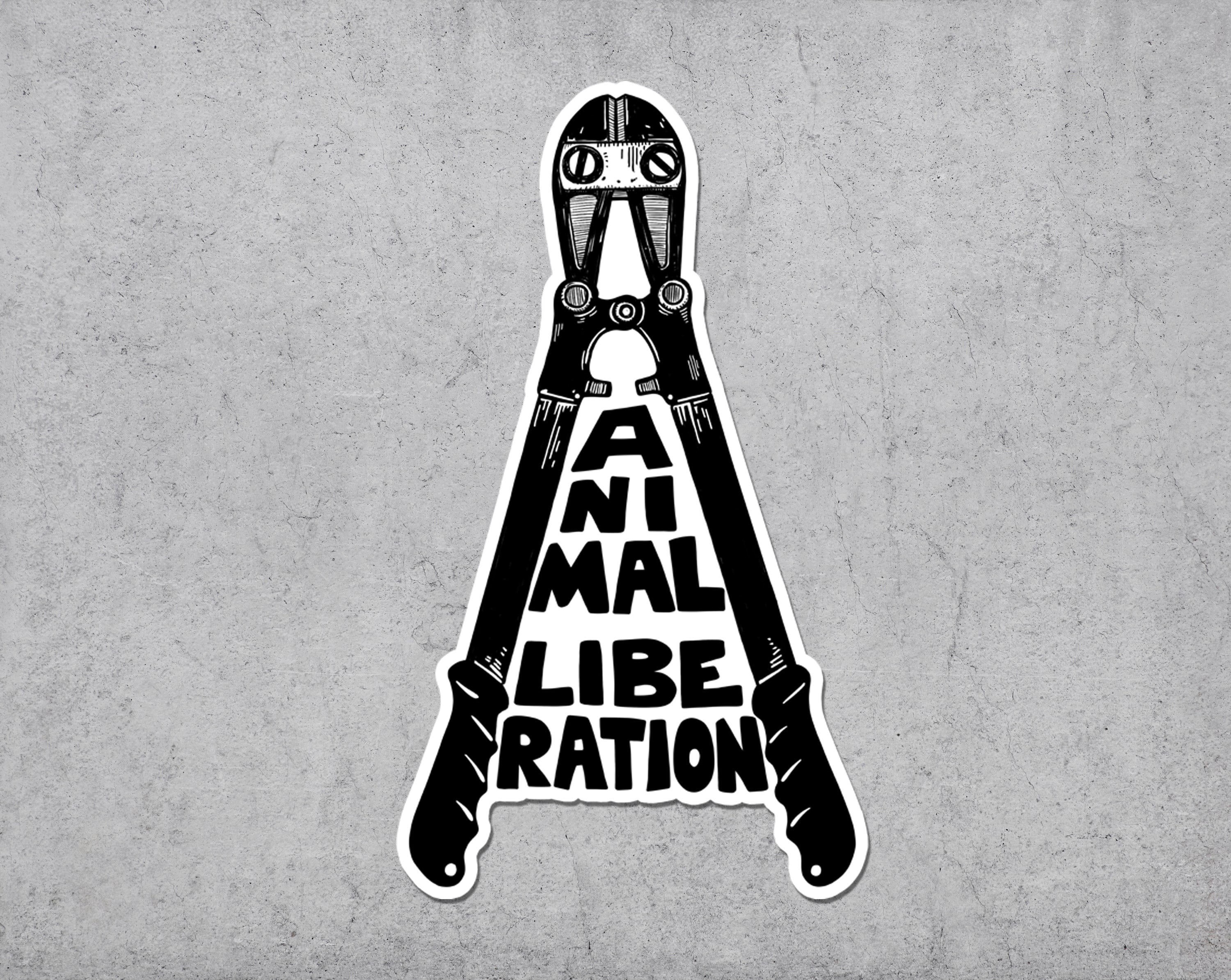 Animal Liberation Sticker Vegan Vegetarian Rights | Etsy