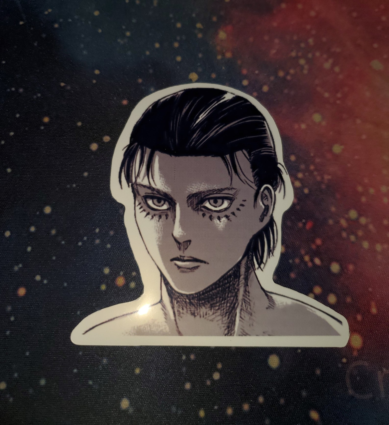 Attack on Titan Eren Jaeger Decal Sticker | Etsy