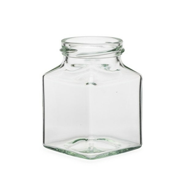 Square Glass Jar - Etsy