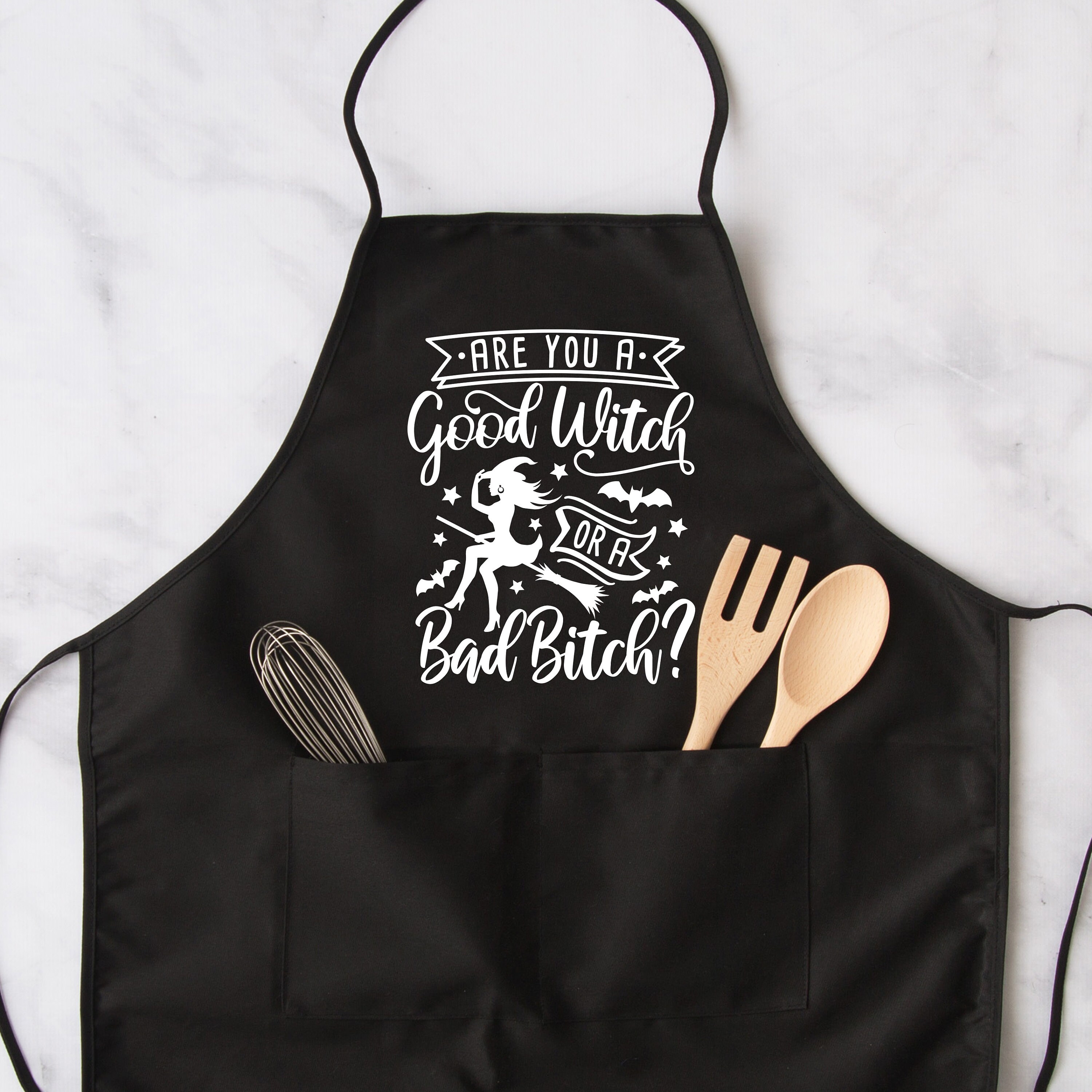 Adult Sassy Apron Good Witch or a Bad Bitch - Etsy