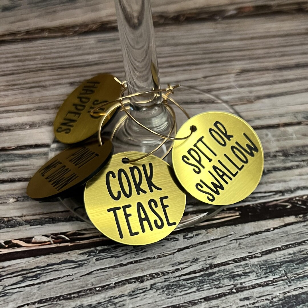 Dirty & Funny Wine Charms – Hilarious Gifts for Mothers Day, Wine Lover ...