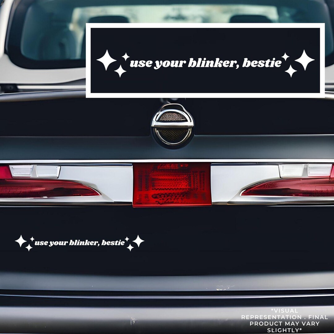 Use Your Blinker, Bestie - Vinyl Decal - Comes in Multiple Colors - Etsy