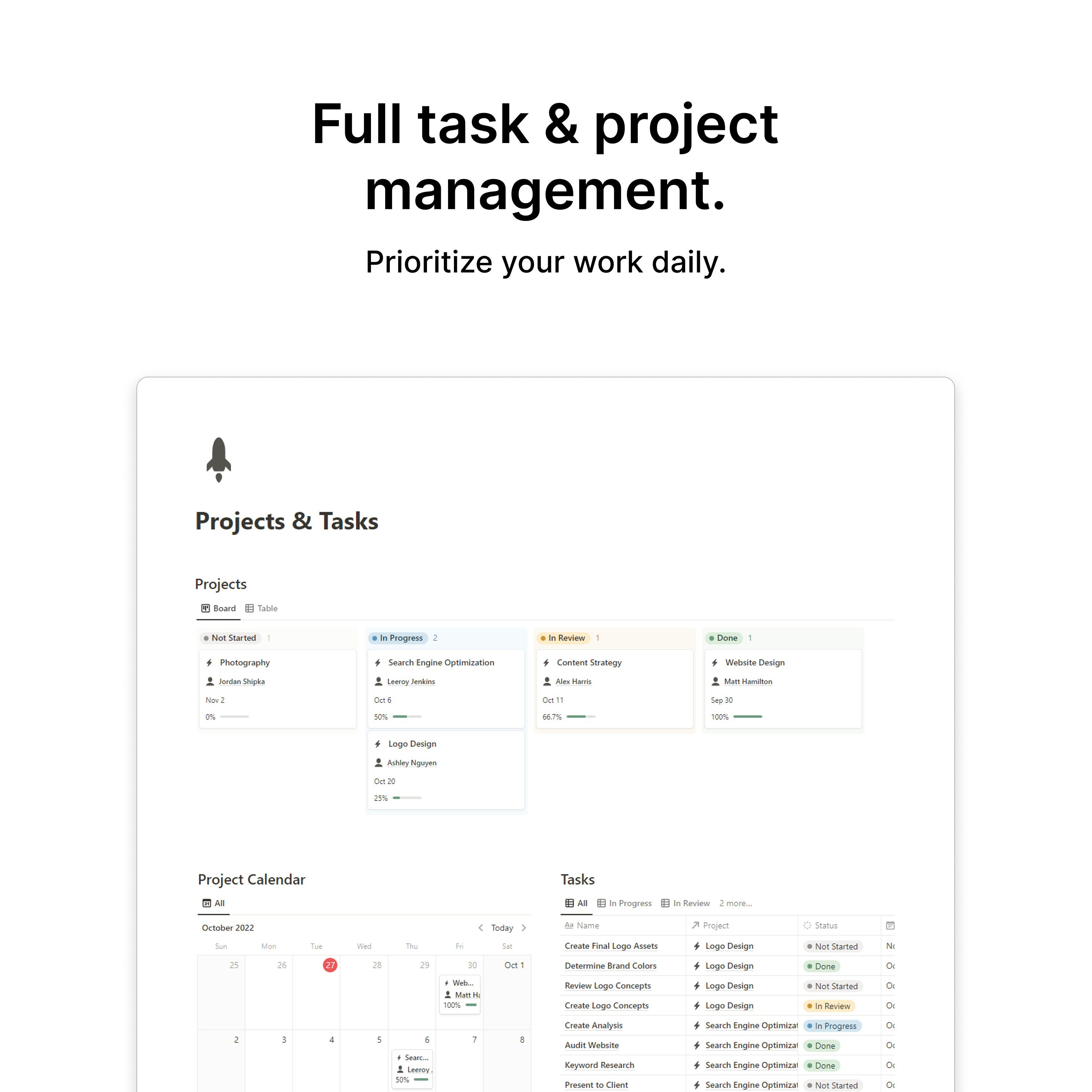 Notion Freelancer Kit, All-in-one Notion Template for Business, Project ...