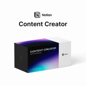 Notion Content Creator Template Social Media Notion Template - Etsy