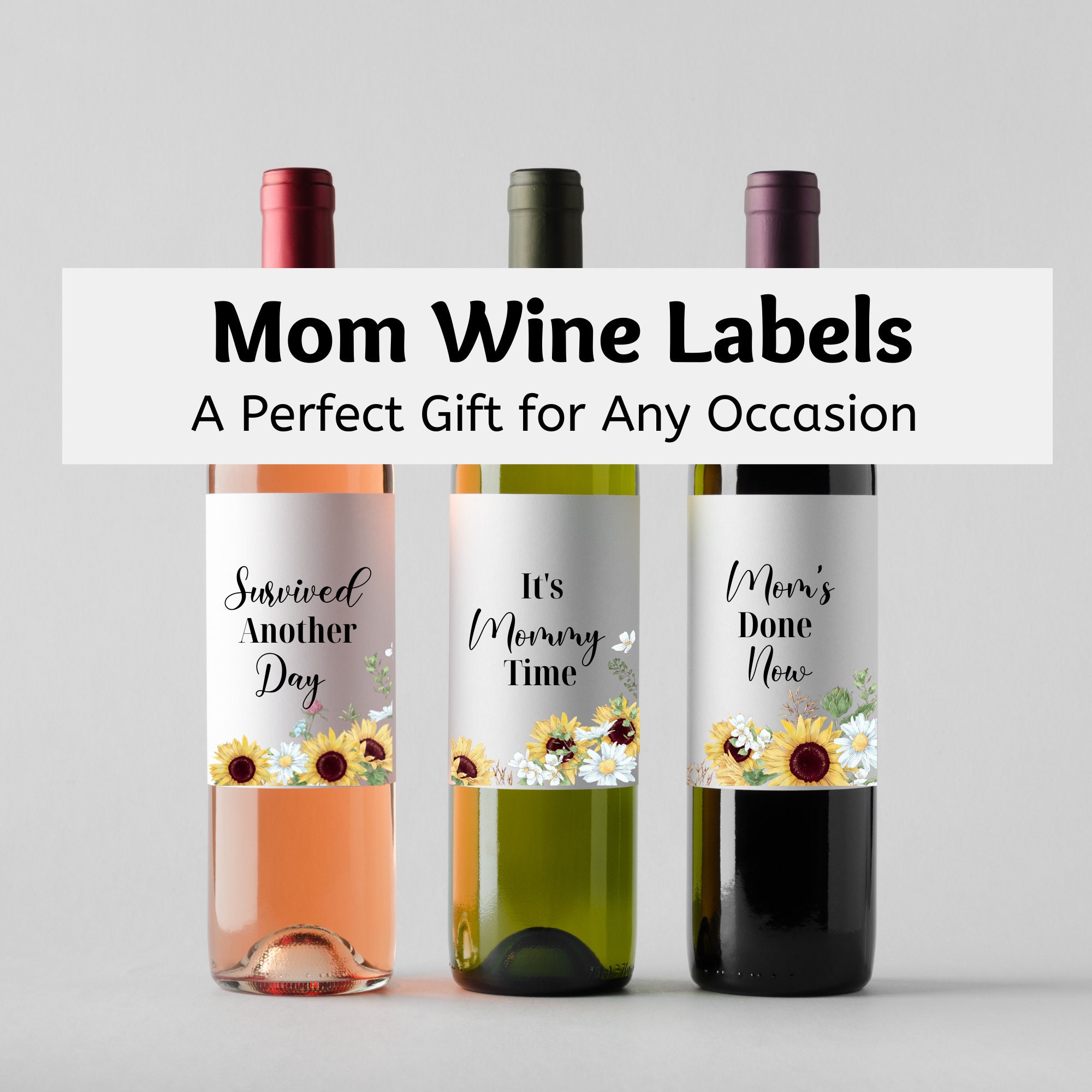 Funny Mom Wine Labels | Mommy Wine Labels | Printable Wine Labels ...
