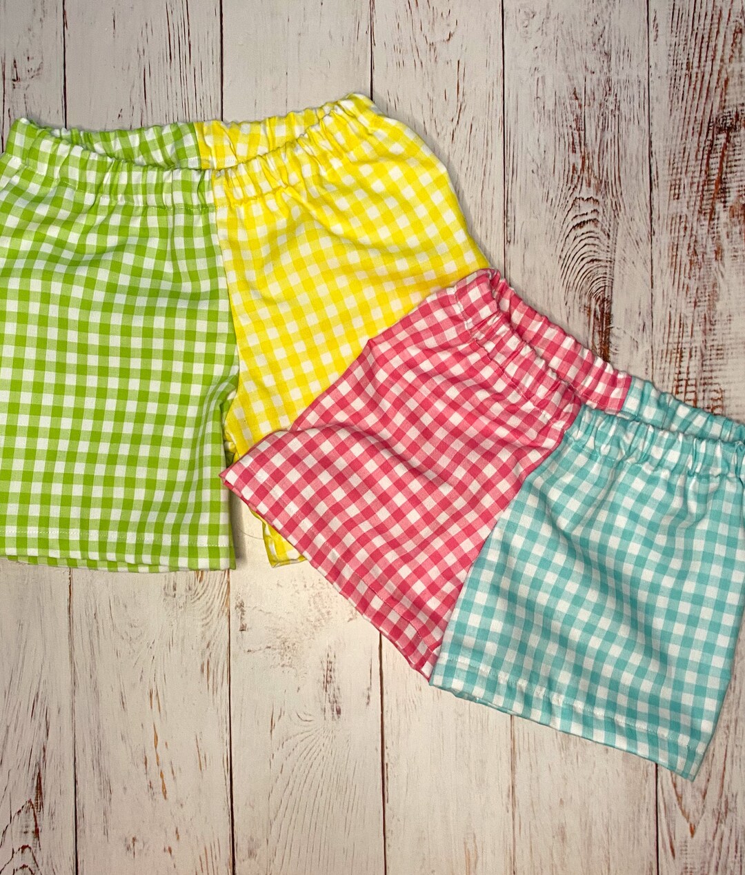 MORE COLORS, Colorblock Shorts for Boys or Girls, Fully Lined Two Toned ...