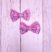 Red Bandana Bow, Large or Pigtail Bows Set of Two, Baby or Toddler Girl ...