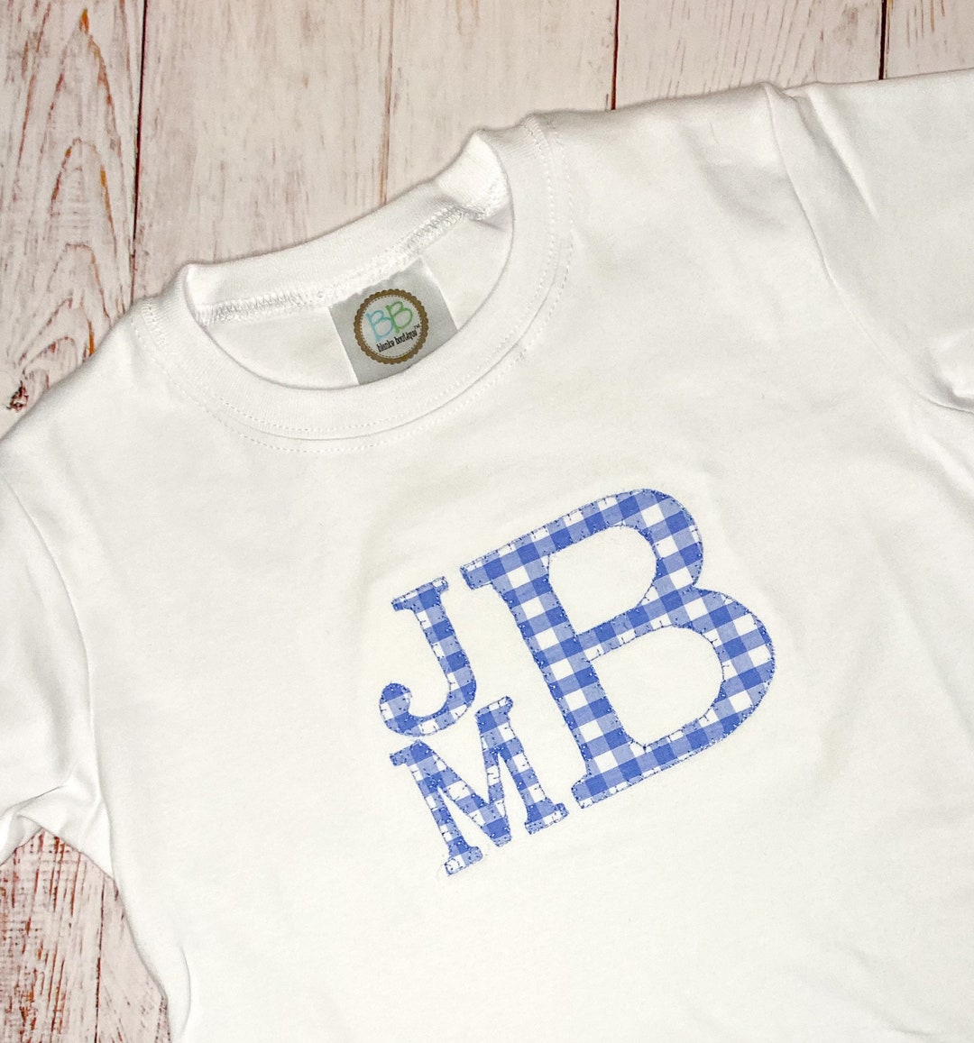 MORE COLORS, Stacked Monogram Shirt for Babies and Toddlers, Boy Girl ...