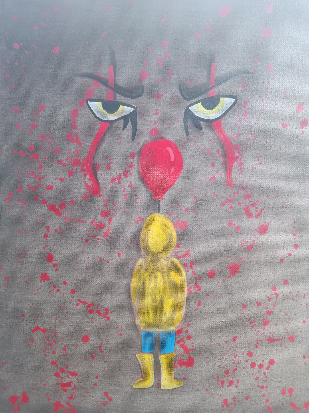 Hello Georgie | Original on Canvas - Etsy