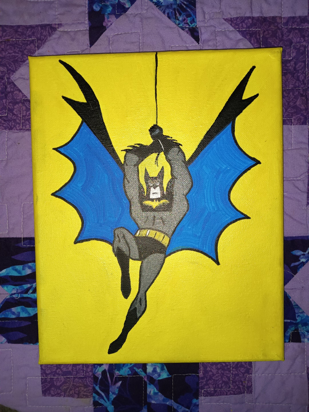 Classic Batman Comic Style Original on Canvas - Etsy