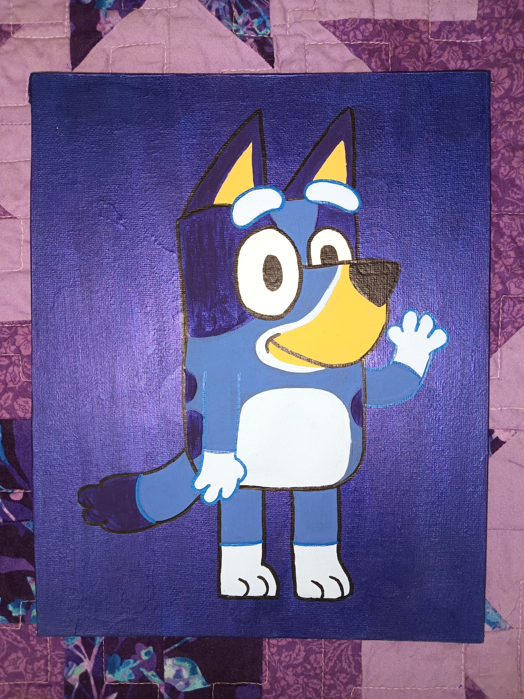 Bluey | Original on Canvas - Etsy